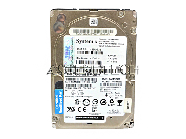 ST300MM0006 00D5300 11S00D5300 | Seagate St300mm0006 300Gb 2.5" Sas Hdd