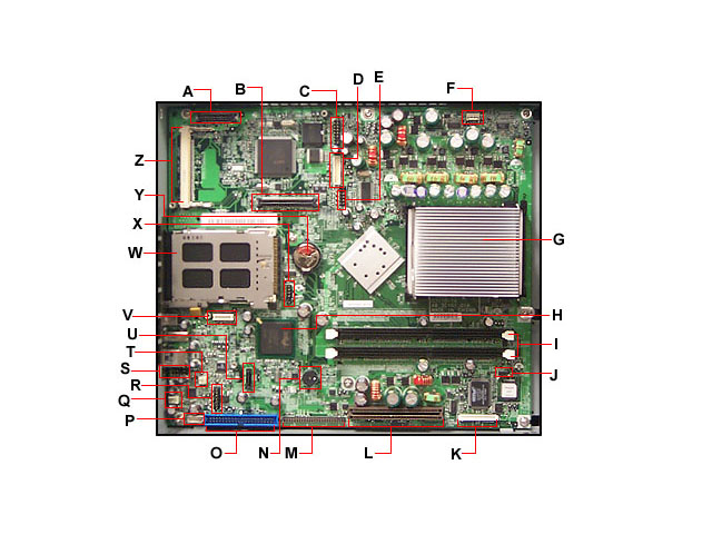 4000906 2520934 2521170 | Gateway Profile 5 Pentium 4 Motherboard