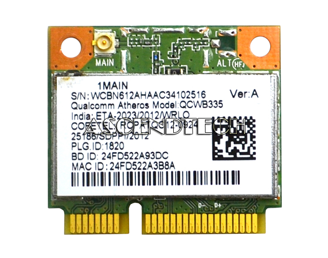 QCWB335 4104A-QCWB335 | Qualcomm Atheros Qcwb335 Wifi Card