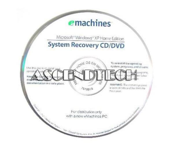 7515019 W5243 W5293 T3642 | Emachines Windows Xp Home Recovery Dvd