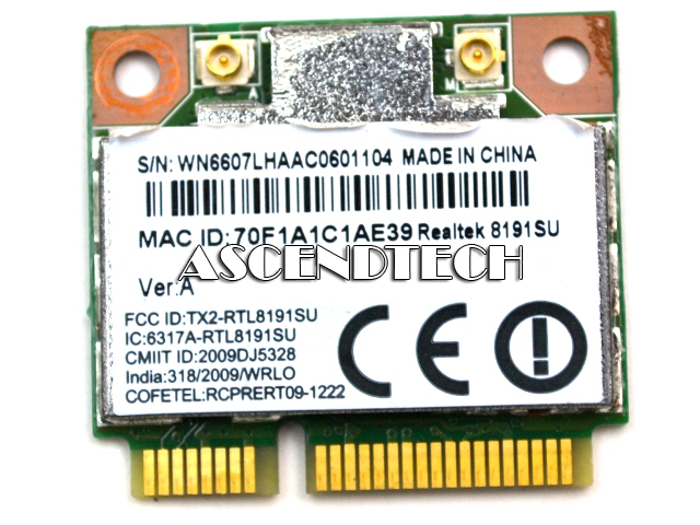 RTL8191SU 8191SU | Realtek Rtl8191su Mini Pci-E Wifi Card