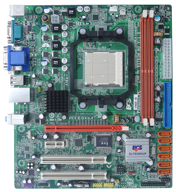 A780GM-M3 (V1.0) | Ecs A780gm-M3 Am2+ Phenom Ii Quad Core