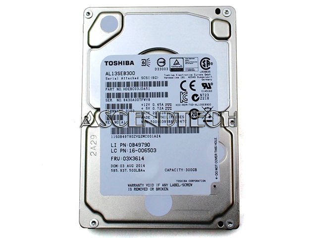 AL13SEB300 0B49790 | Toshiba 300Gb 10500Rpm Sas 6Gb 2.5" Hdd