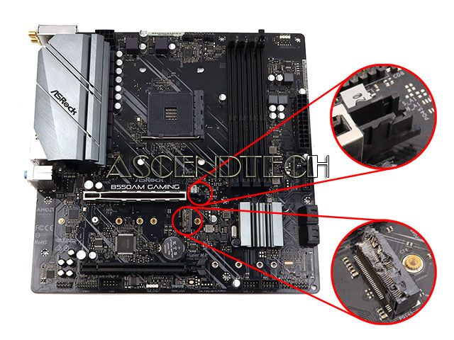 B550AM GAMING 80-MXBBL0-A1A01 | Asrock B550am Gaming Motherboard No I/O