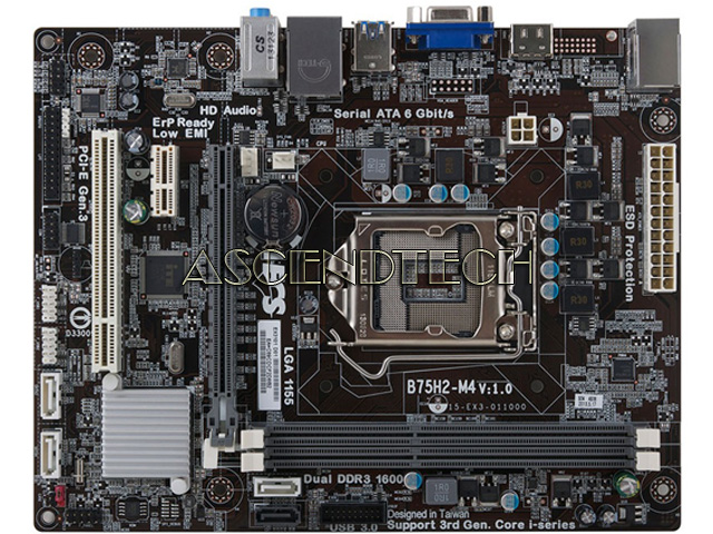 B75H2-M4 V1.0 No I/O | Ecs B75h2-M4 Lga1155 Intel B75 Hdmi Mb