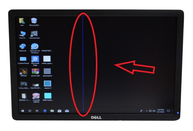 0PVGRC CN-0PVGRC P1913t | Dell P1913 19 Monitor Blue Vertical Line