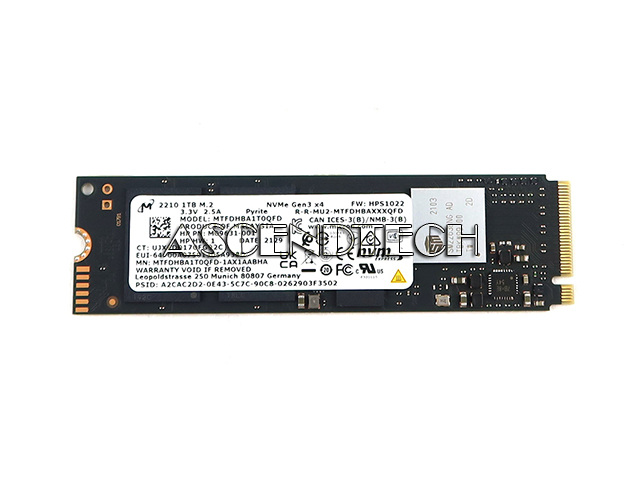 MTFDHBA1T0QFD M09631-001 | Micron Mtfdhba1t0qfd 1Tb Ssd M09631-001
