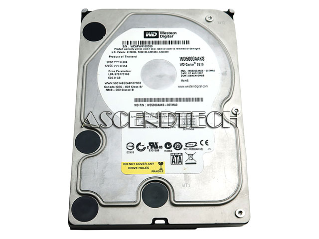 WD5000AAKS WD5000AAKS-00TMA0 | Wd 3.5" 500Gb Sata Hdd Wd5000aaks-00Tma0