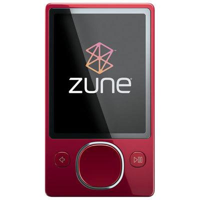 H3A-00008 | Microsoft Zune 3.2" 120Gb Red Mp3 Player